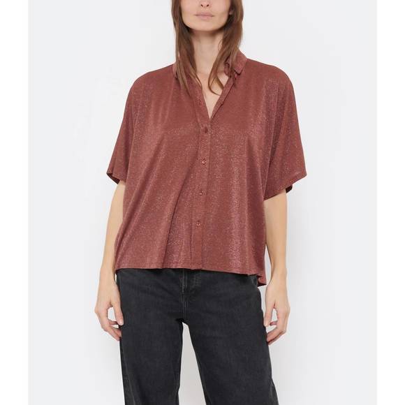 Momonì | Tops | New Momoni Brooklyn Shirt In Terracotta | Poshmark